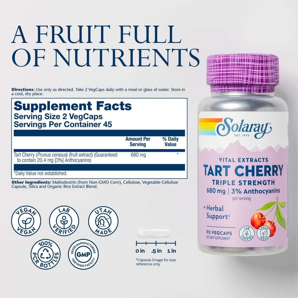 Triple Strength tart cherry benefits