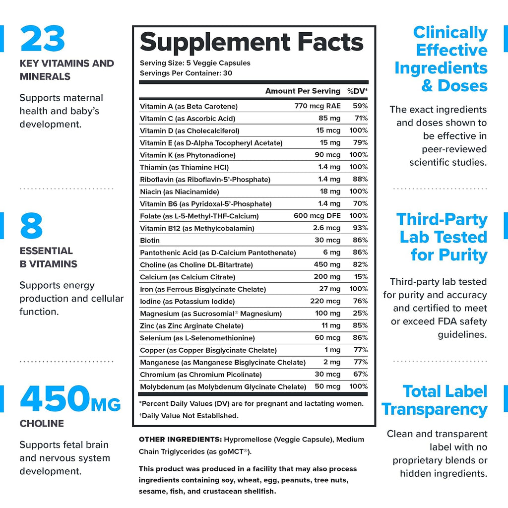 Triumph prenatal vitamins for healthy pregnancy