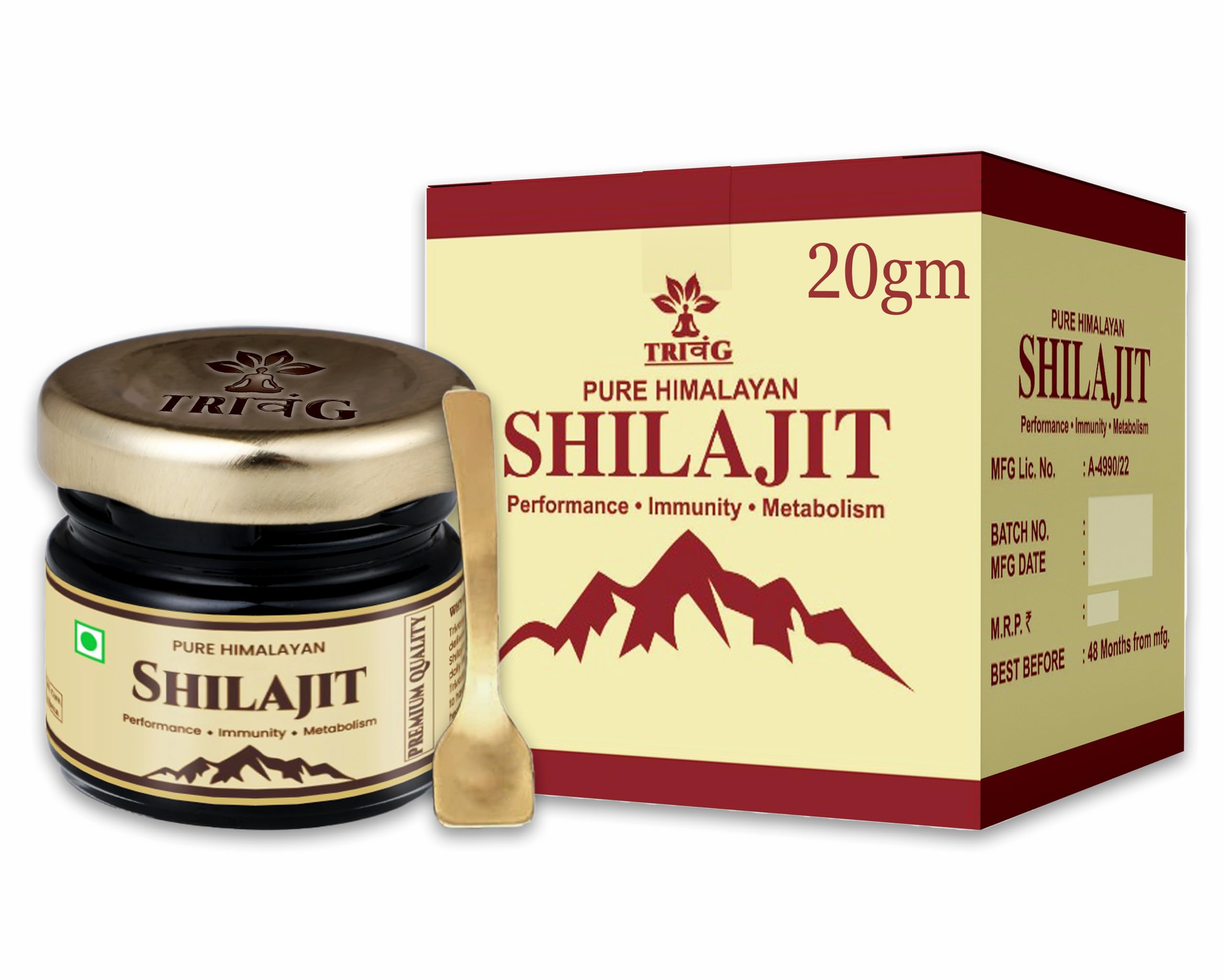 Trivang shilajit resin for health