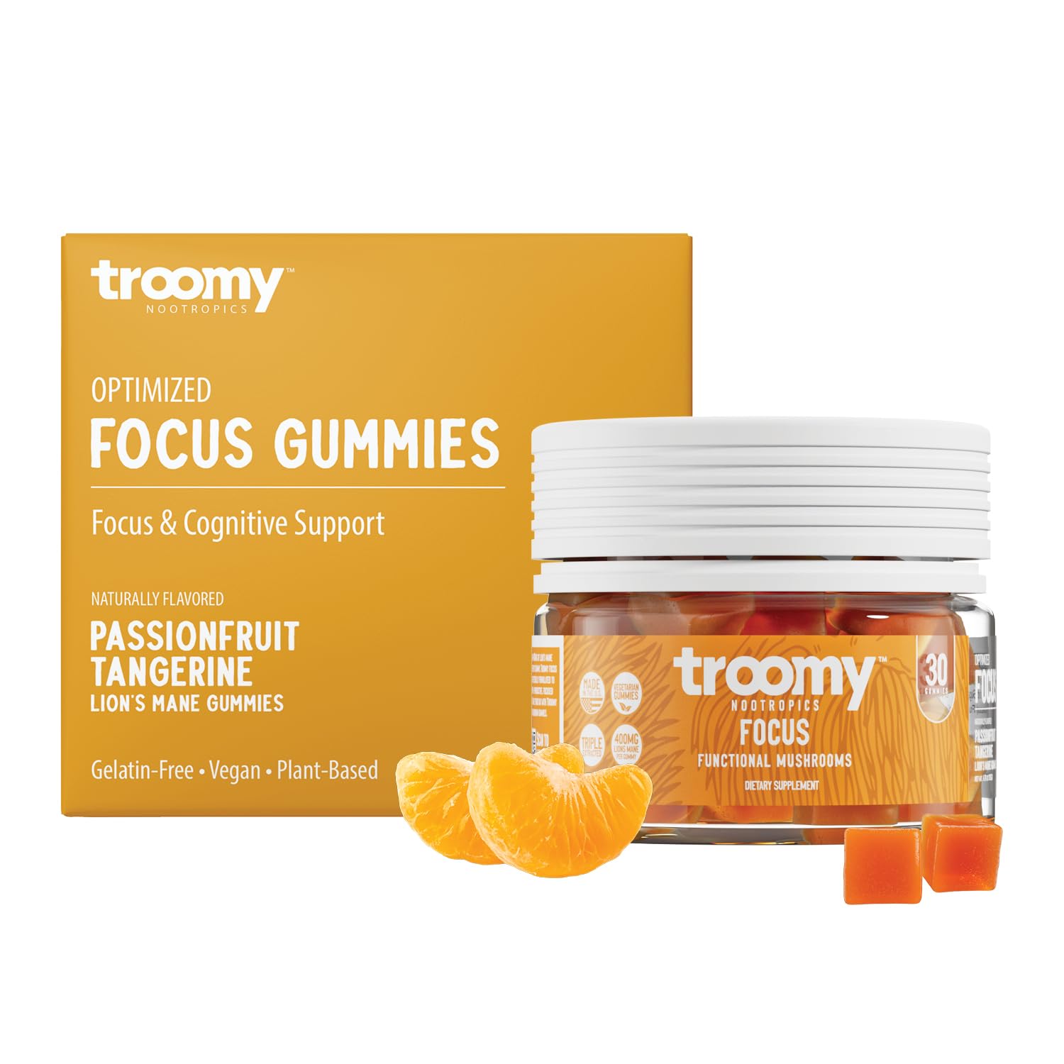 Troomy Focus Lion's Mane gummies