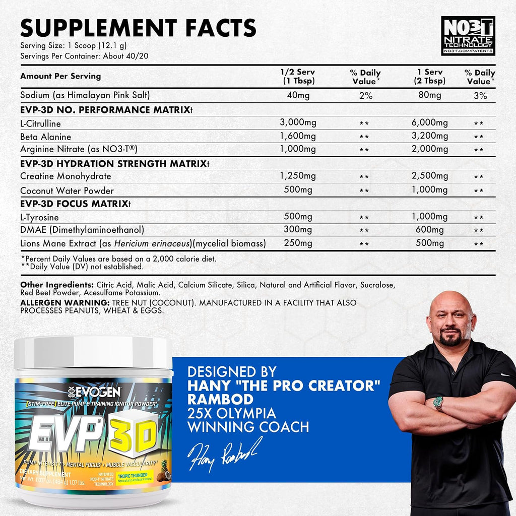 Tropic Thunder pre-workout powder flavour