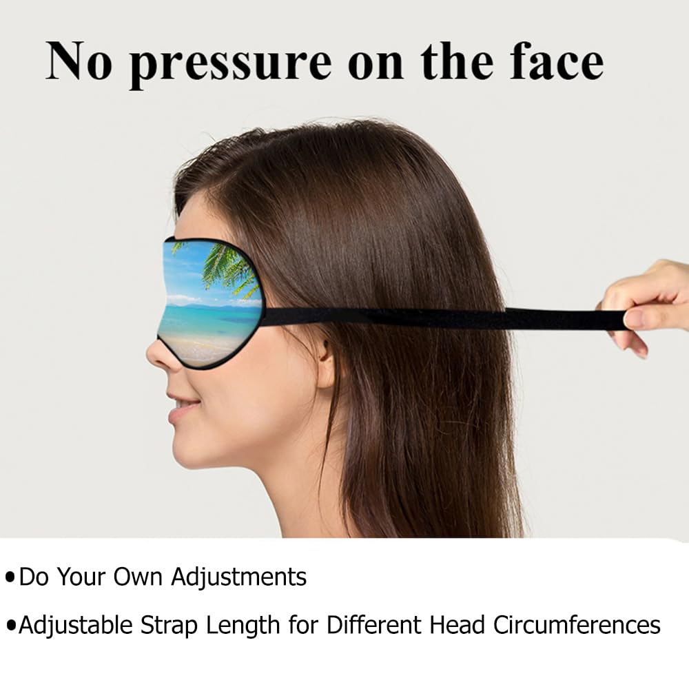 Tropical Beach eye mask for travel