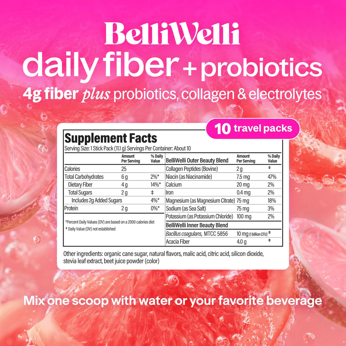 Tropical Breeze probiotic fiber blend