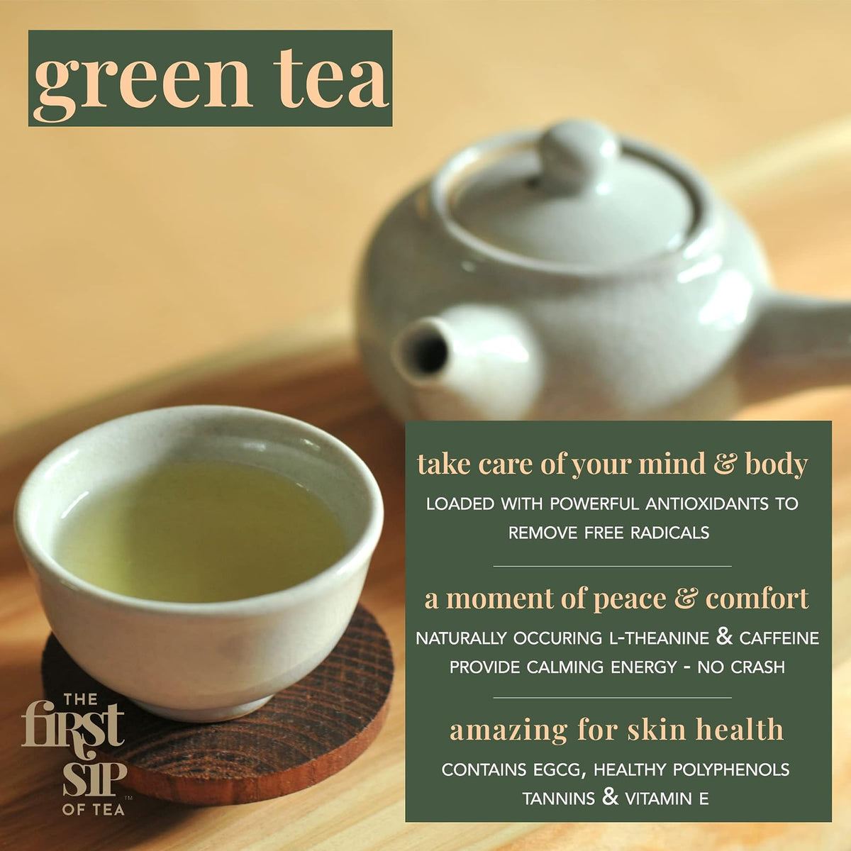 Tropical flavour green tea experience