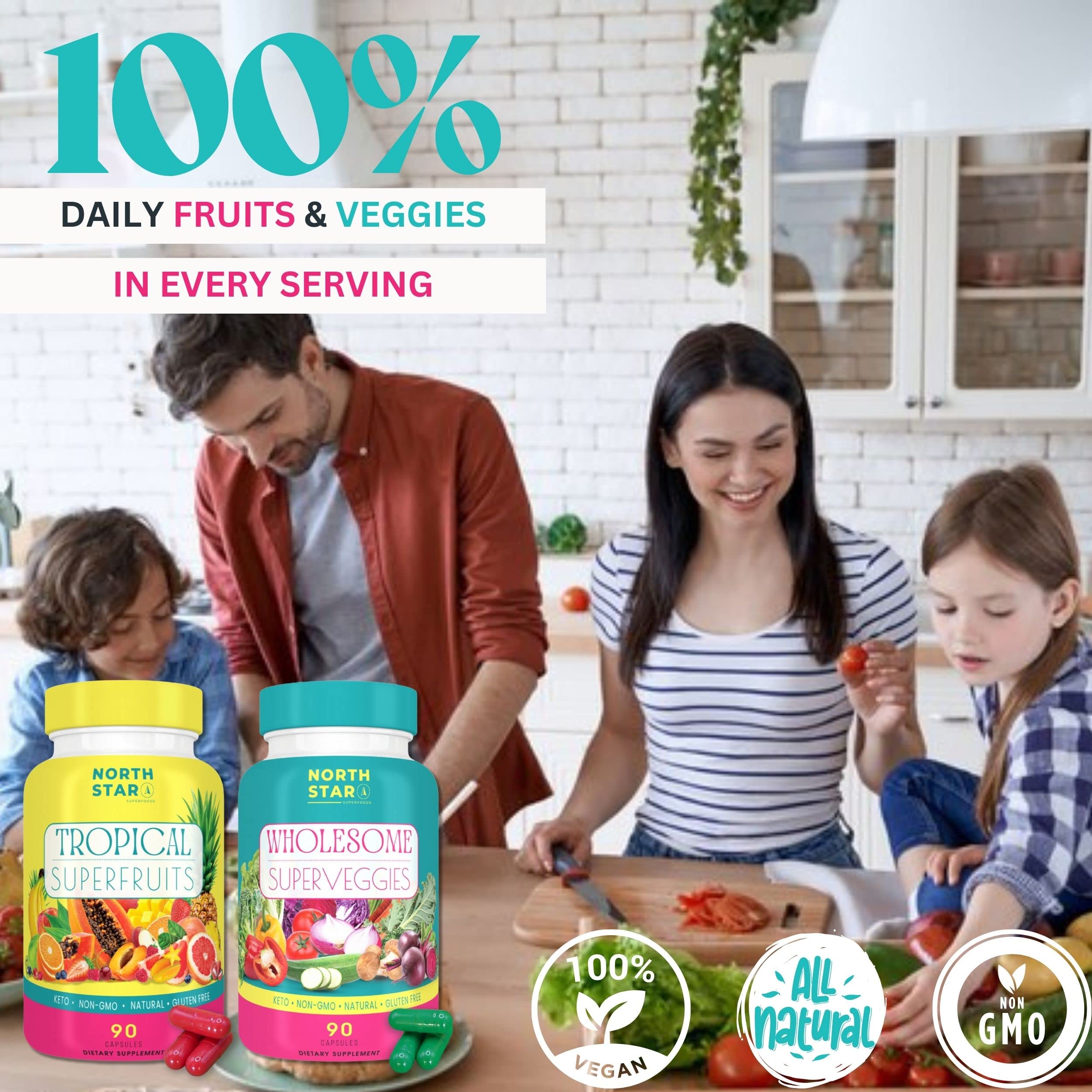 tropical fruit blended vitamin & mineral supplements