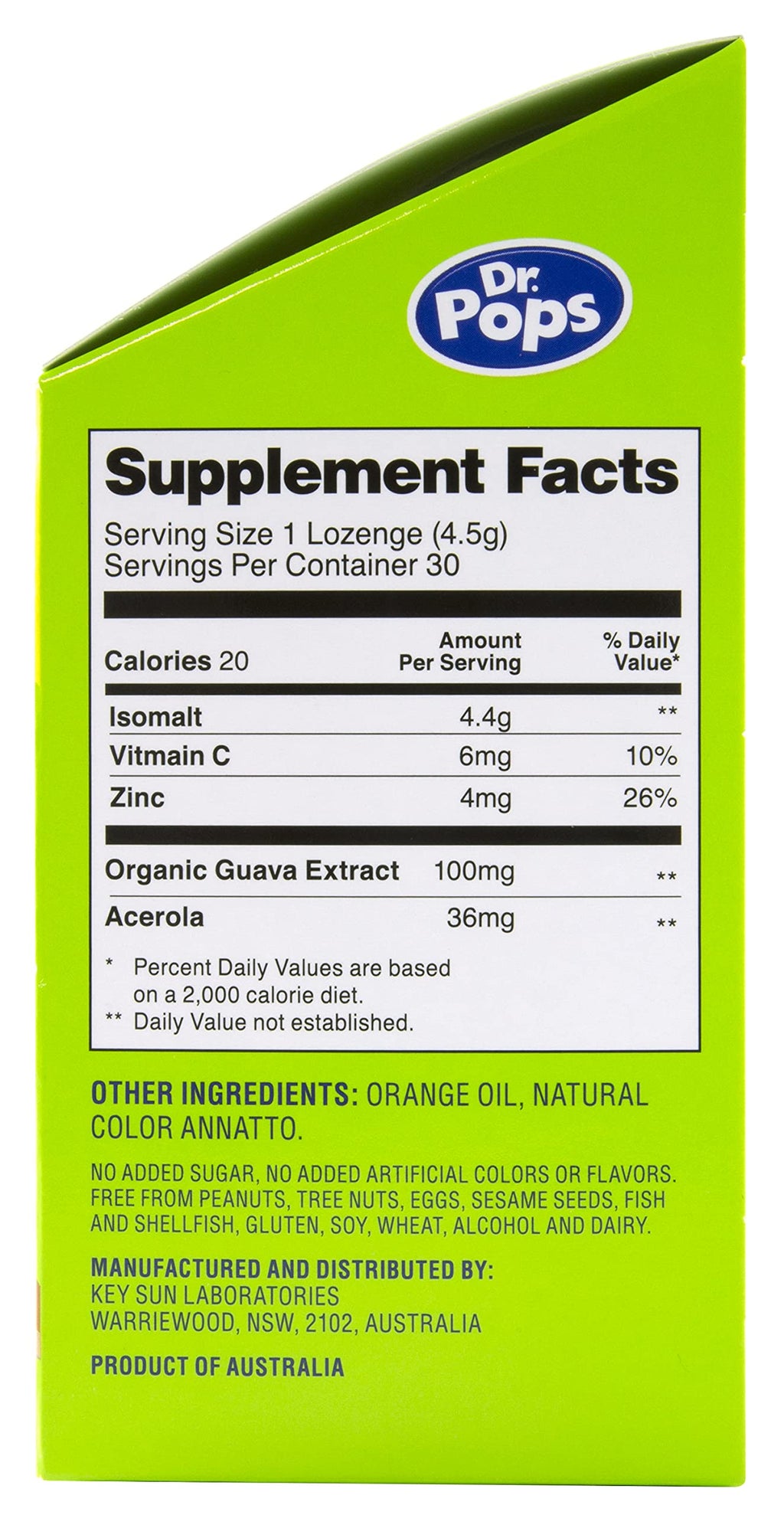tropical fruit flavour immune support