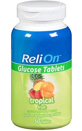 Tropical fruit glucose tablets for on-the-go