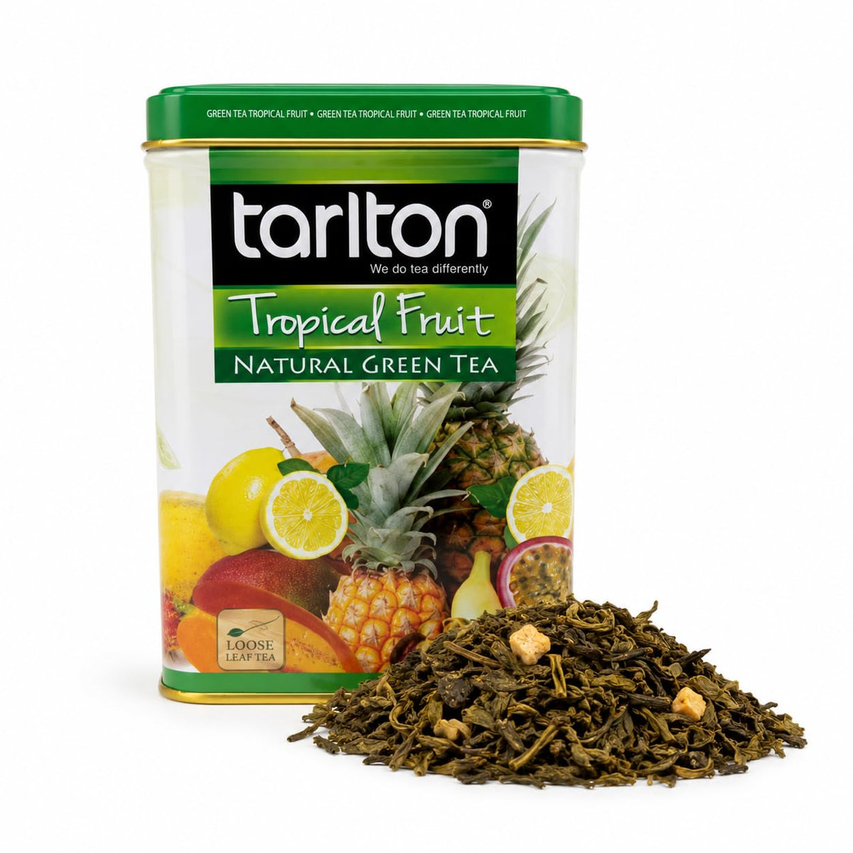 Tropical fruit green tea blend