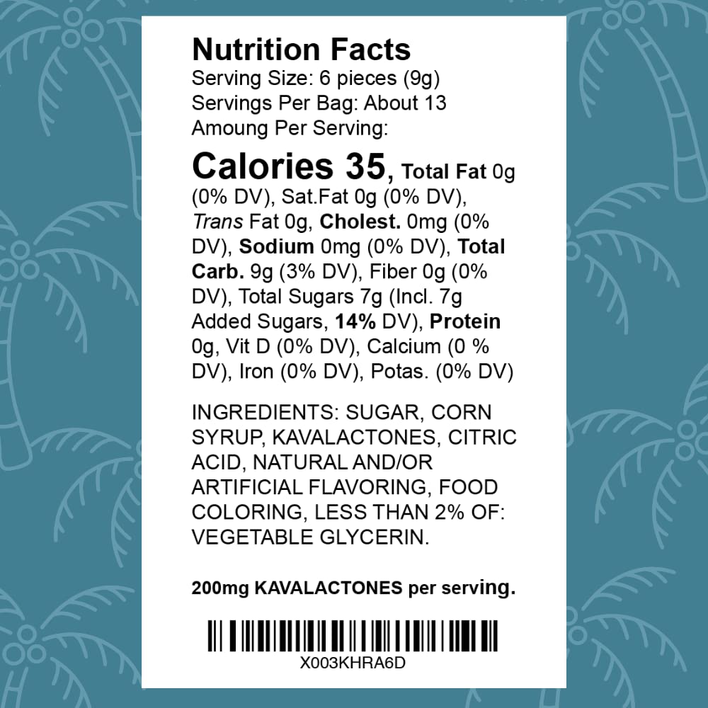 Tropical fruit kava kava drops