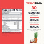Tropical fruit punch BCAA supplement