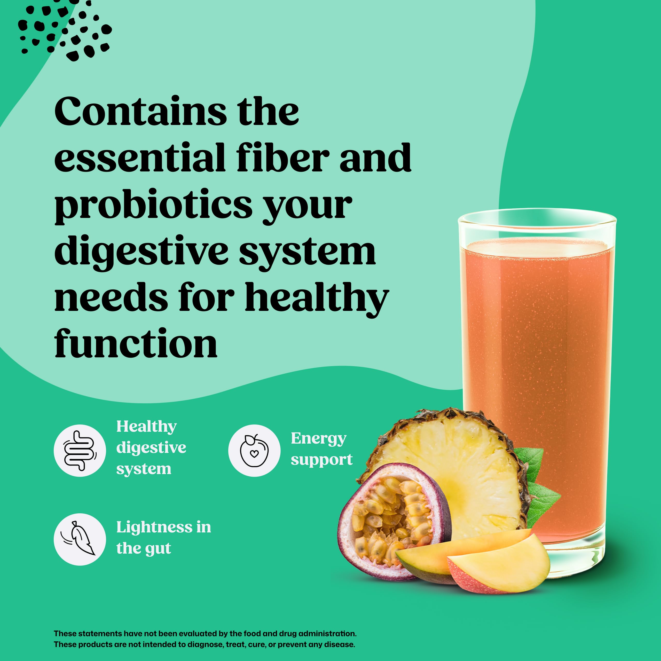Tropical fruits psyllium supplement