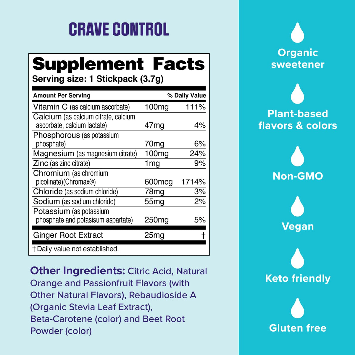 Tropical fusion drink mix for workouts