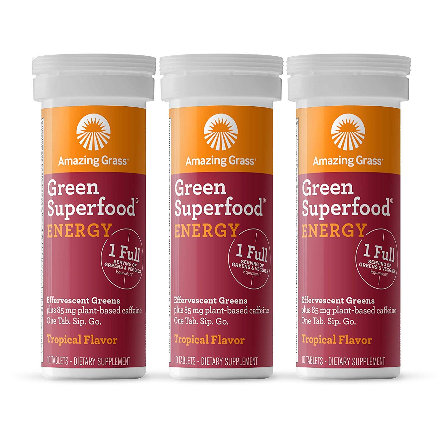 Tropical greens energy tablets
