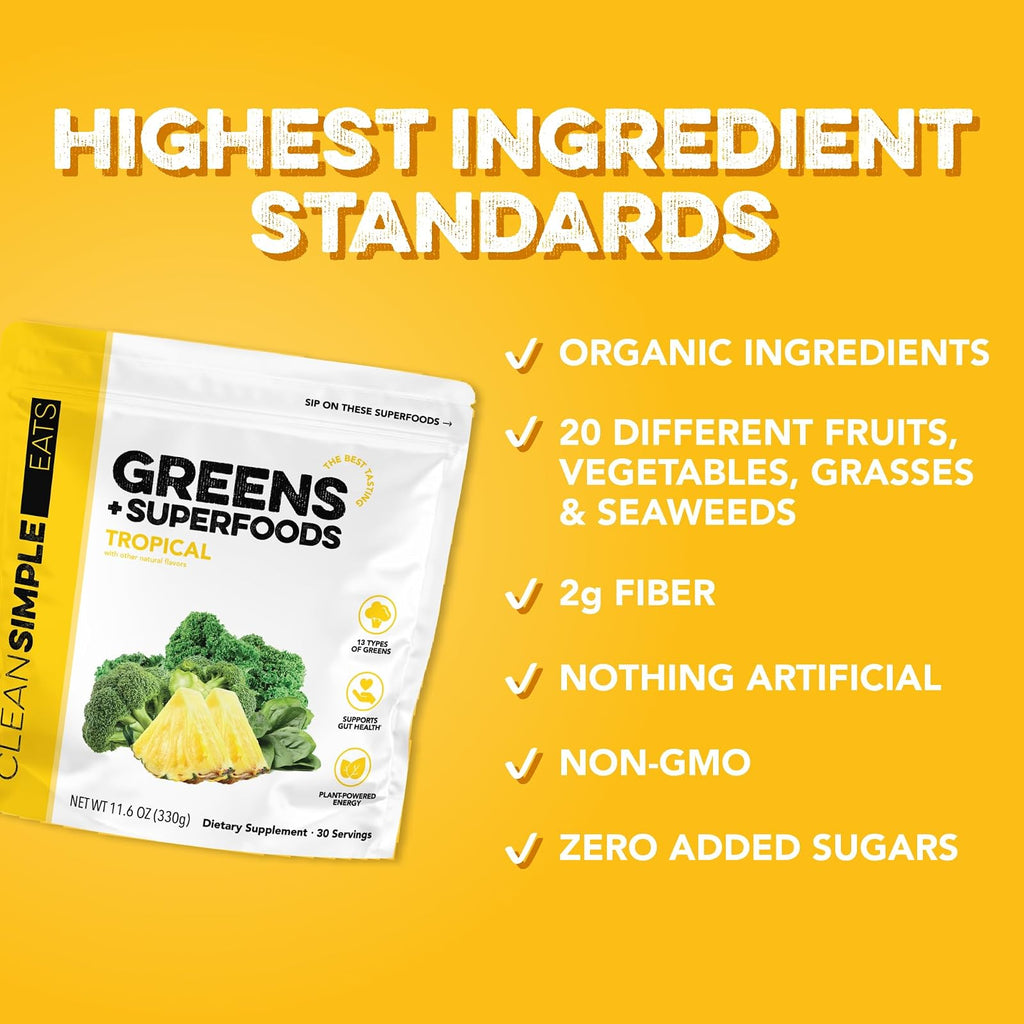 tropical greens powder for energy boost