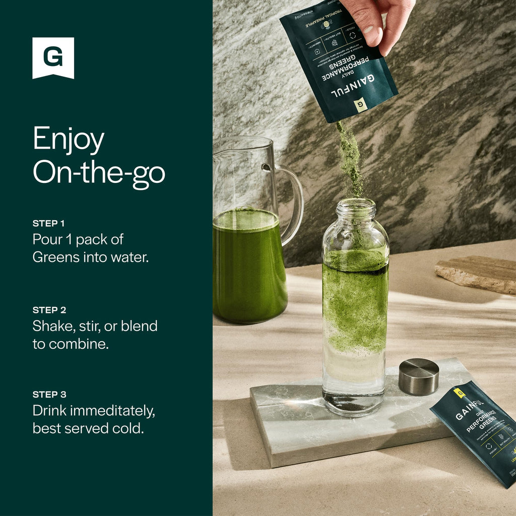 tropical greens powder for smoothies