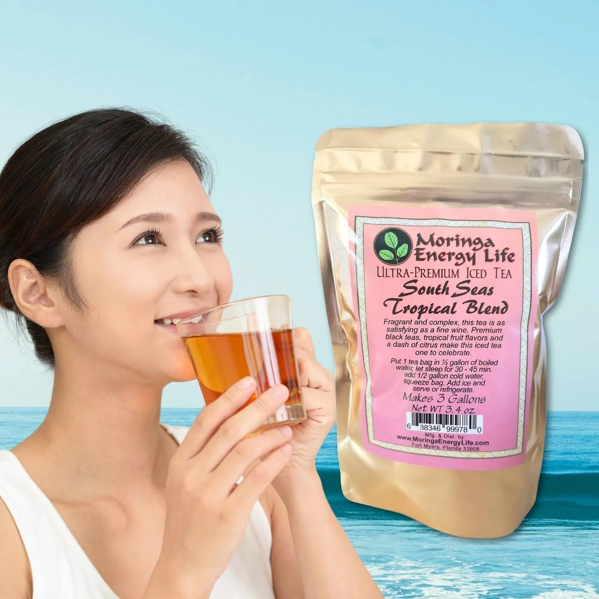 Tropical herbal tea for refreshing drinks