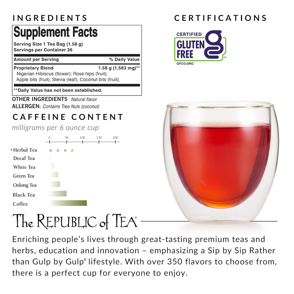 Tropical hibiscus coconut infusion