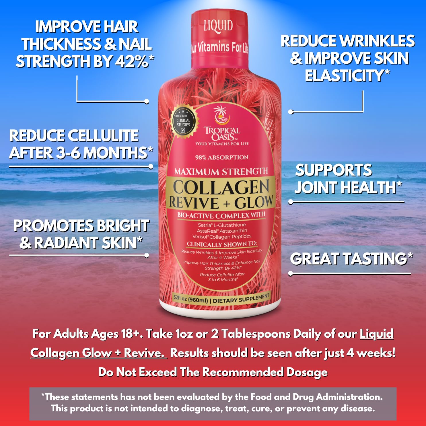 Tropical Oasis collagen glow formula