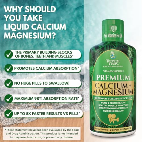 Tropical Oasis liquid calcium dosage