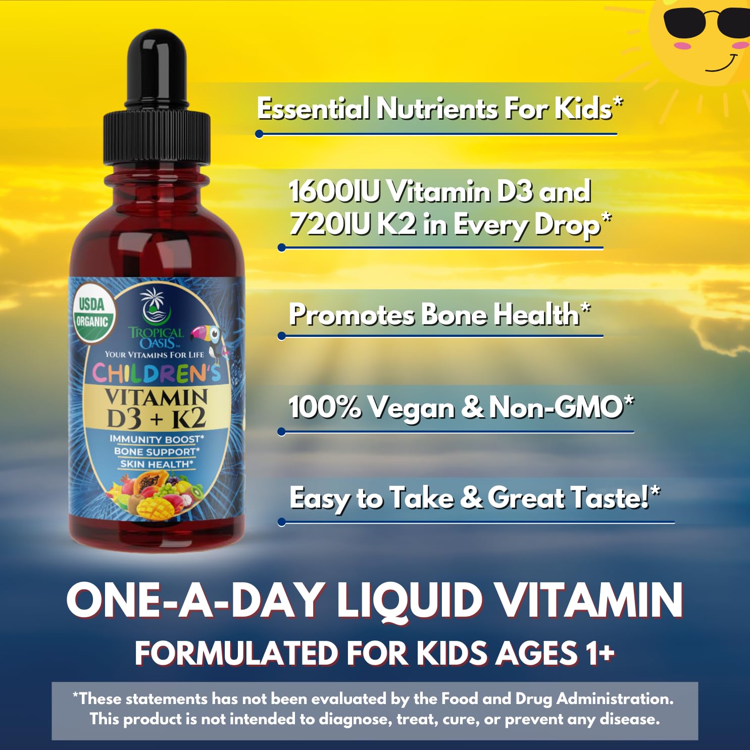 Tropical Oasis liquid vitamin D
