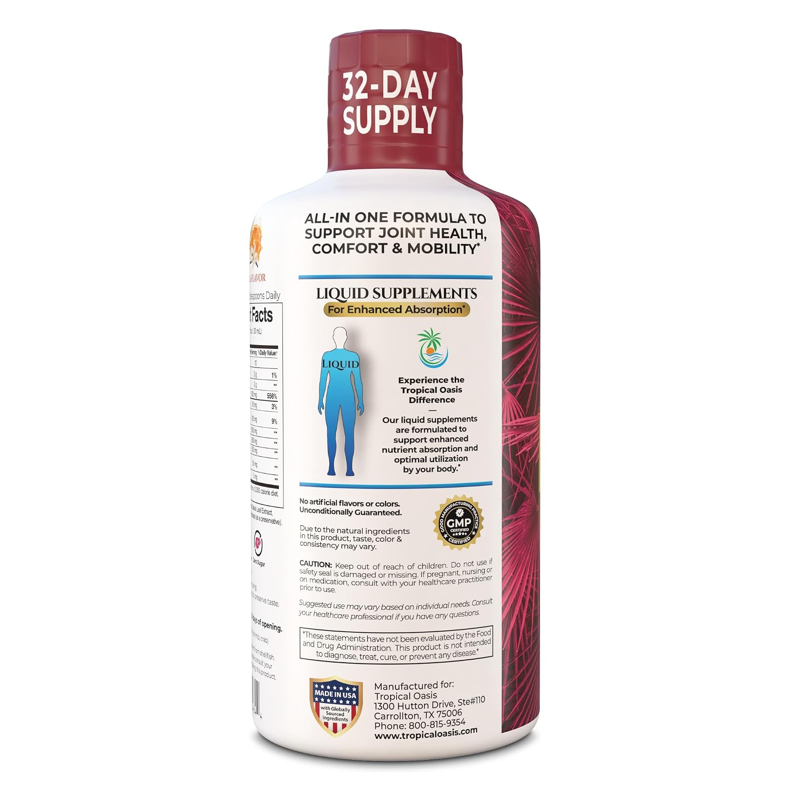 Tropical Oasis MSM joint formula