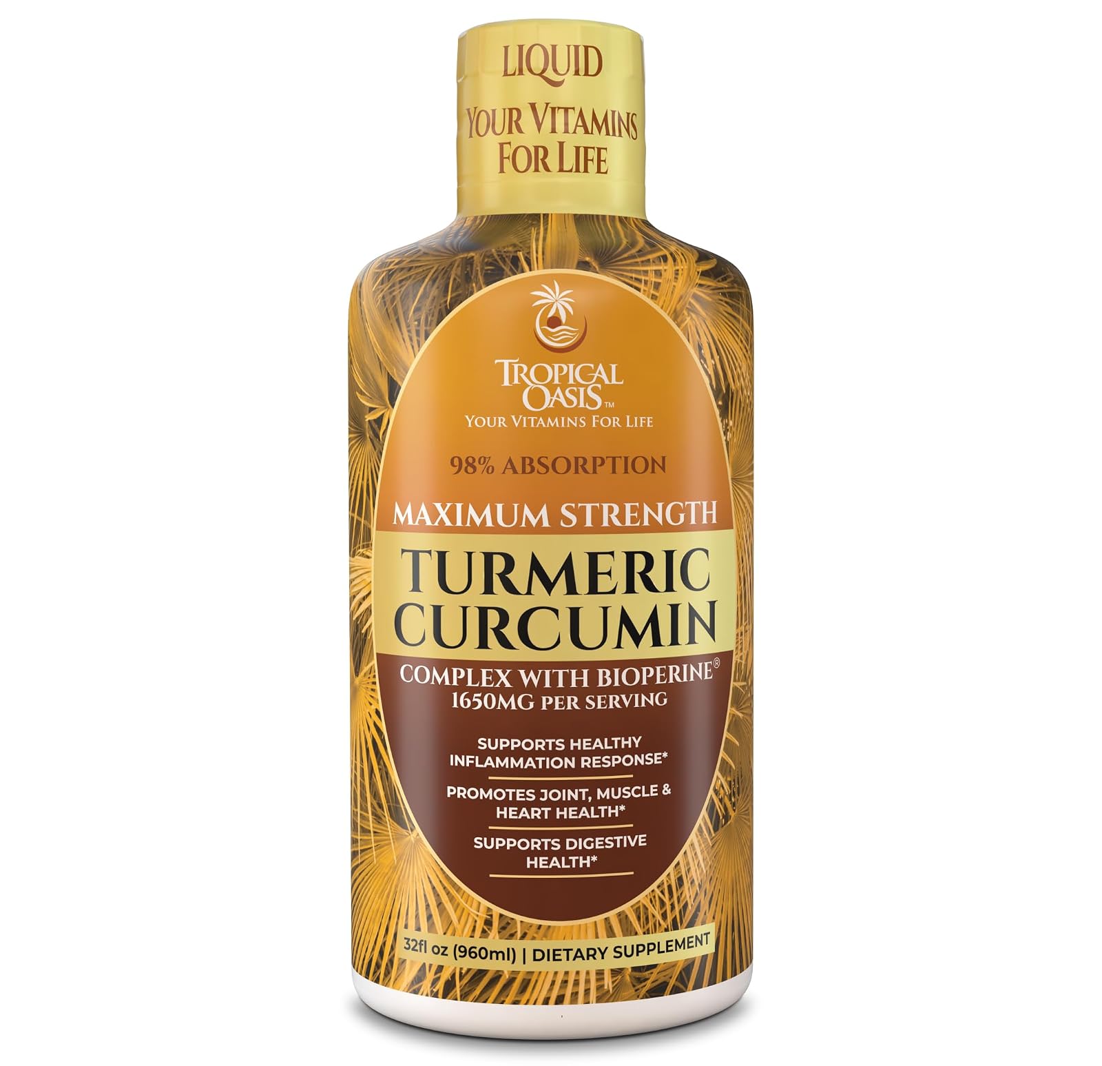 Tropical Oasis turmeric curcumin supplement