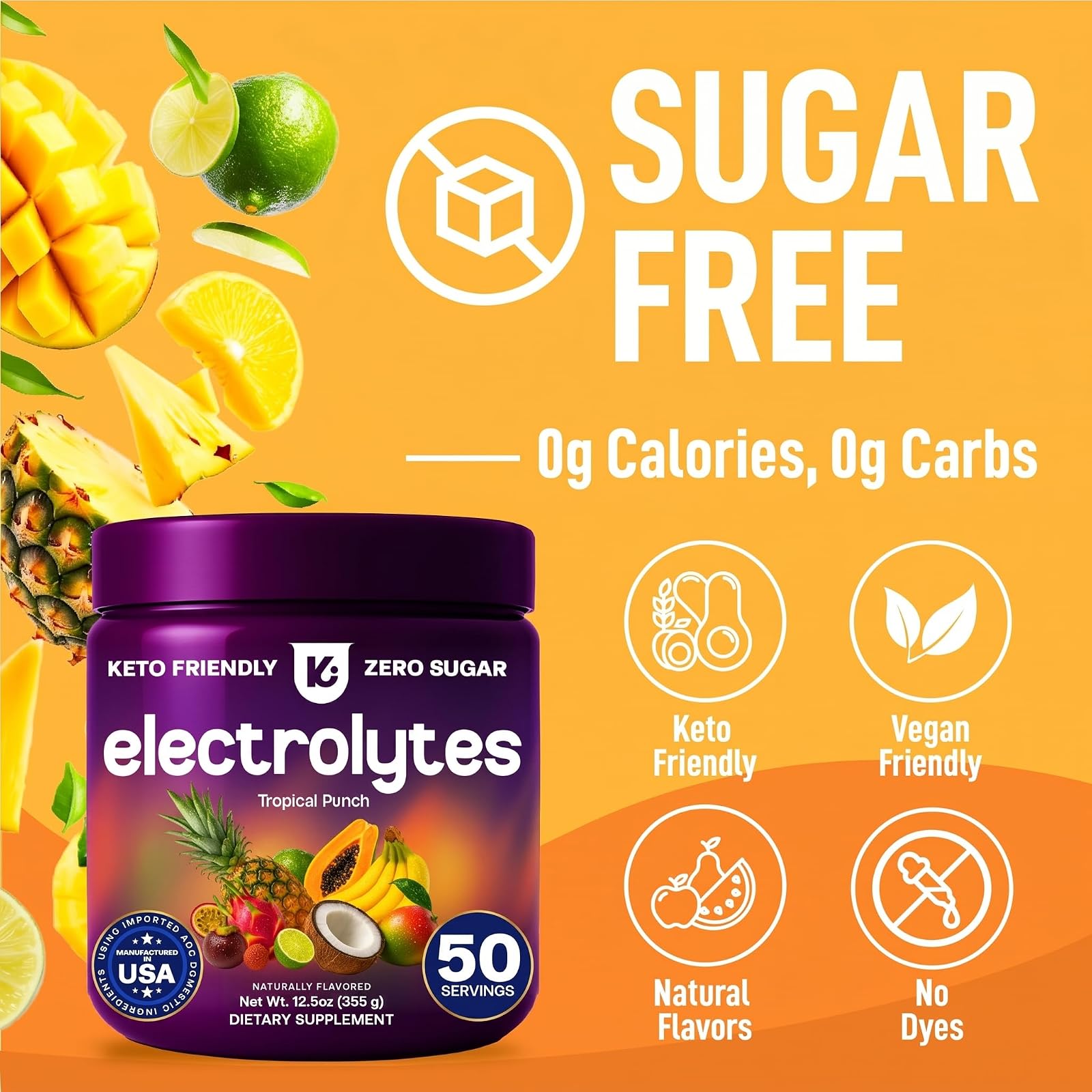 tropical punch electrolyte drink mix