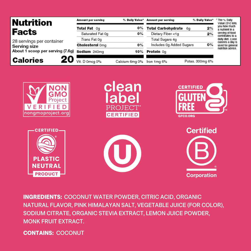 Tropical punch electrolyte powder mix