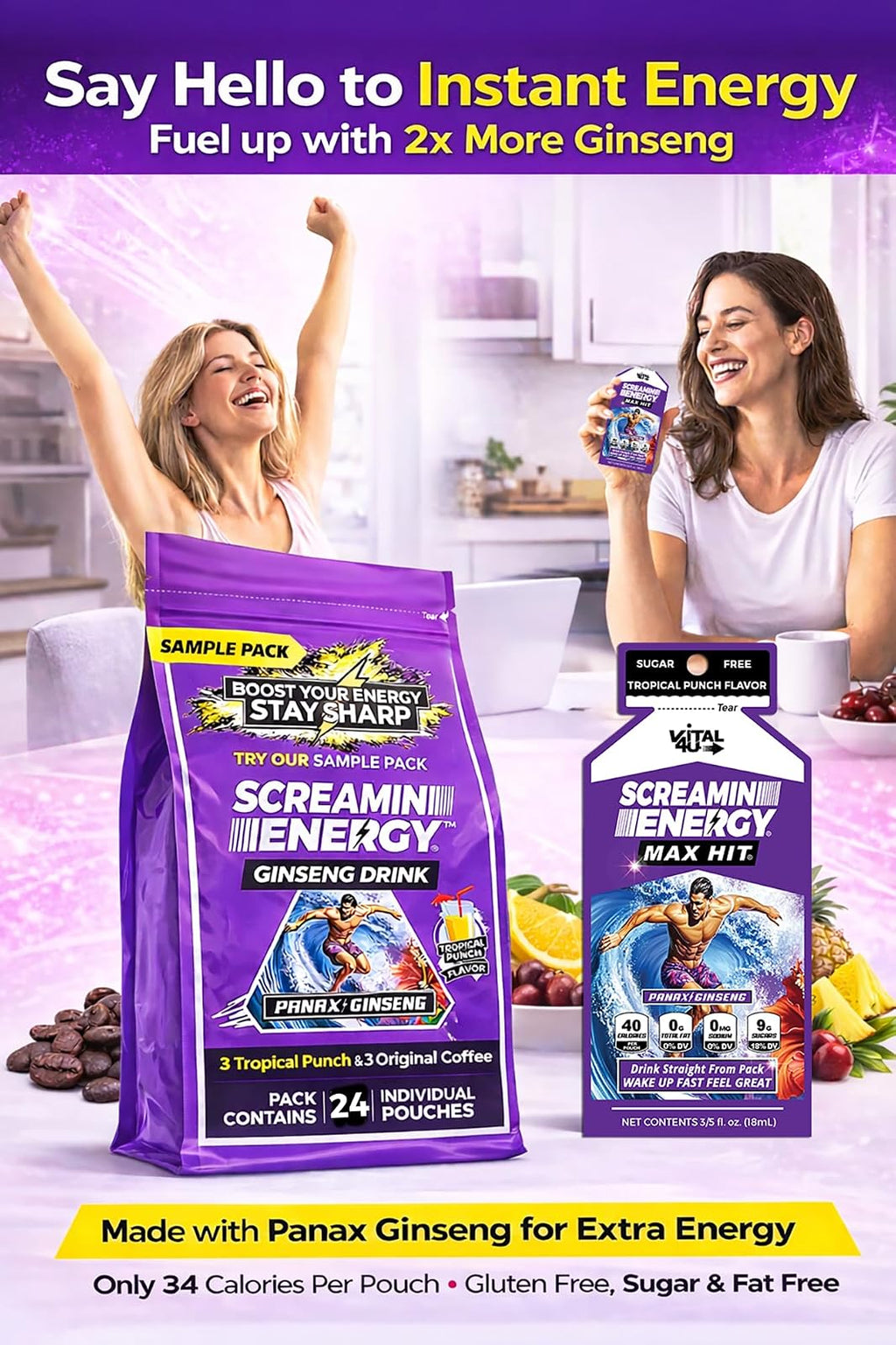 Tropical Punch energy gel flavour