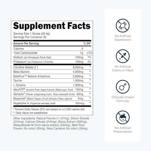 tropical punch pre-workout flavour