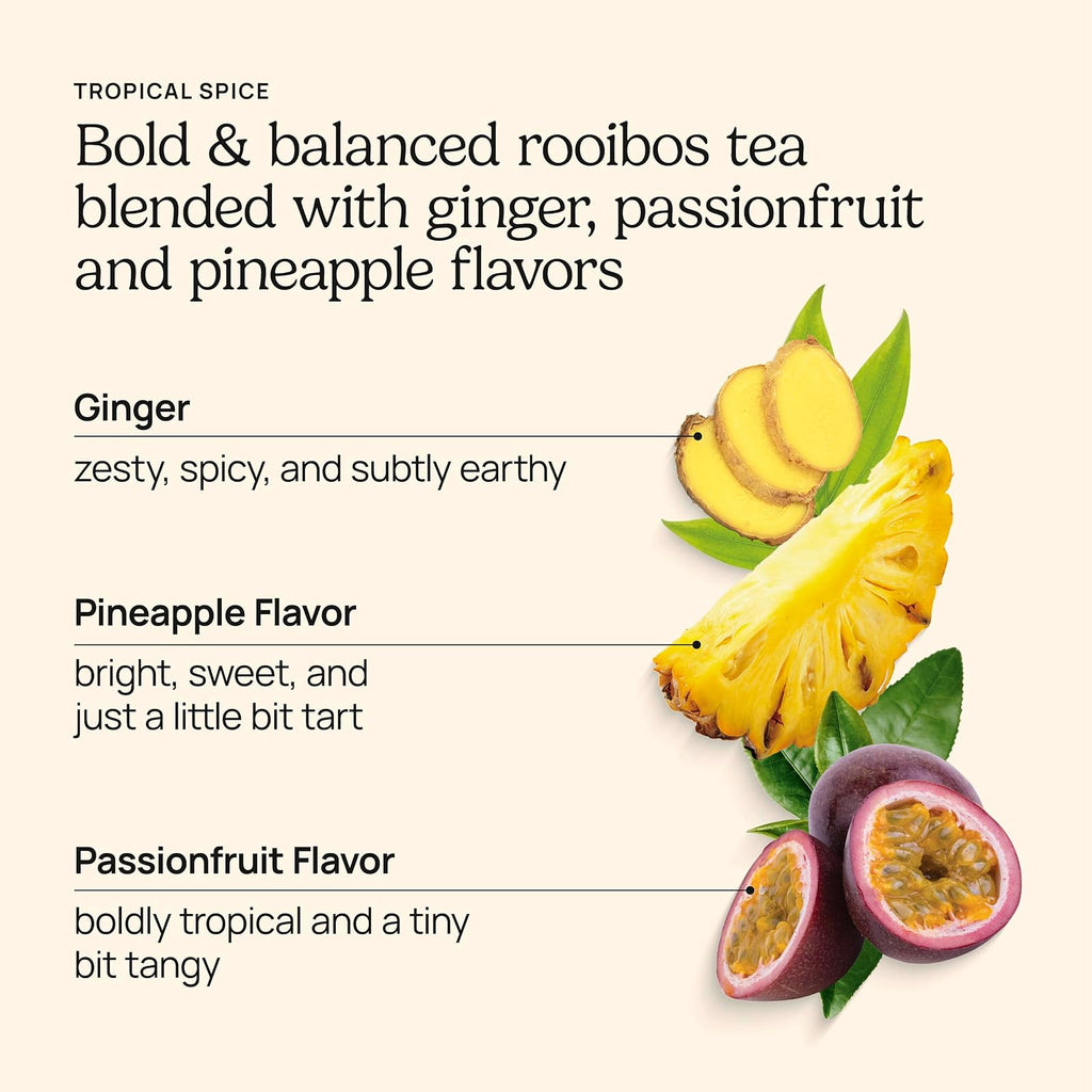 Tropical spice tea for cozy evenings