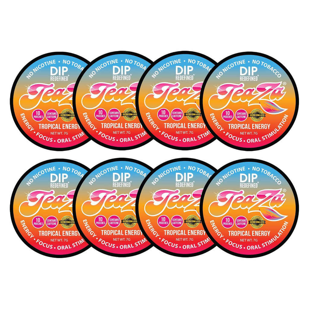 Tropical TeaZa energy pouches
