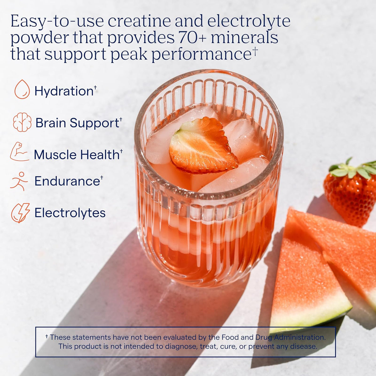 Tropical watermelon creatine supplement