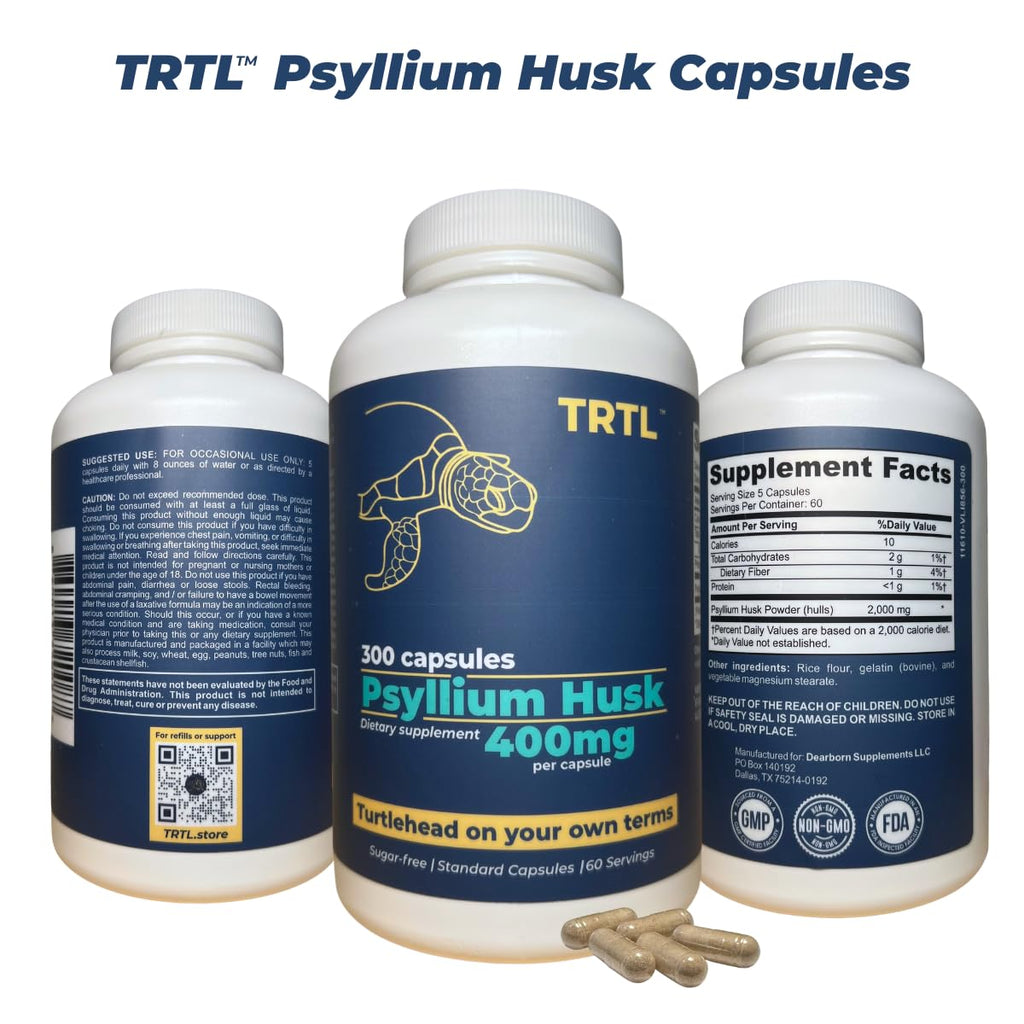 TRTL psyllium husk easy to swallow