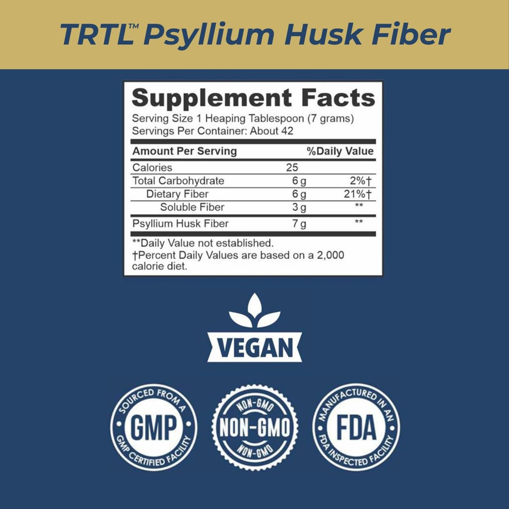 TRTL psyllium husk for gut support