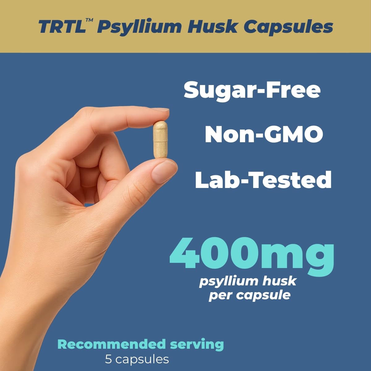 TRTL psyllium husk for gut wellness
