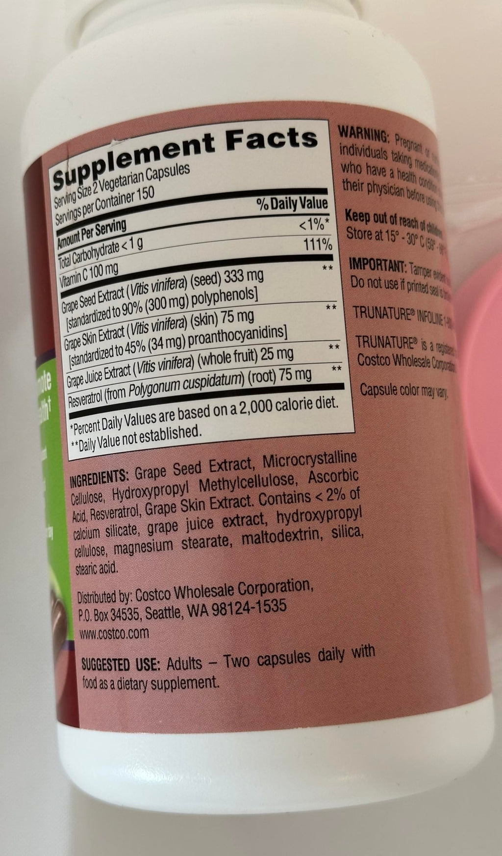Tru grape seed extract dosage