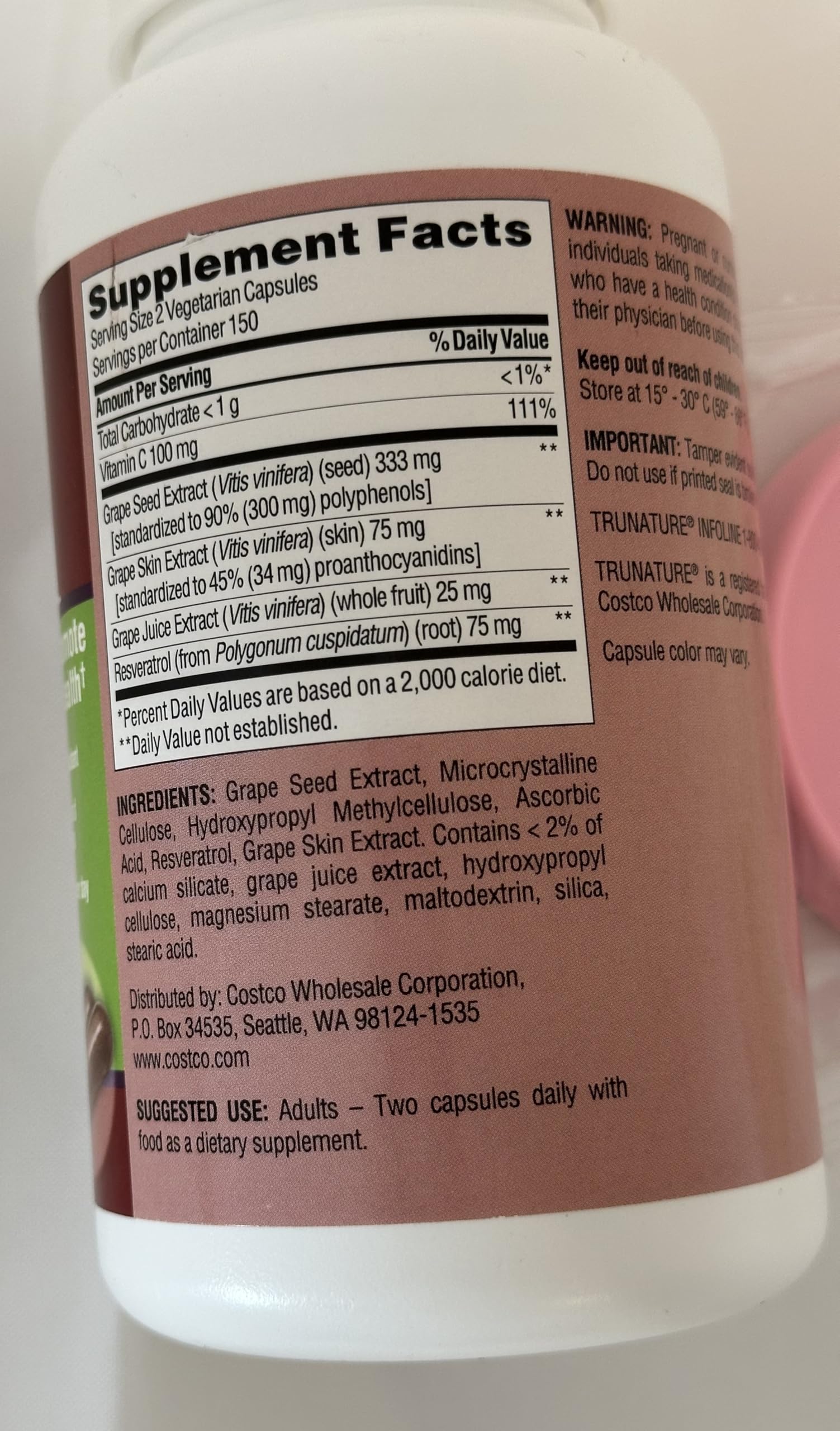 Tru grape seed extract dosage