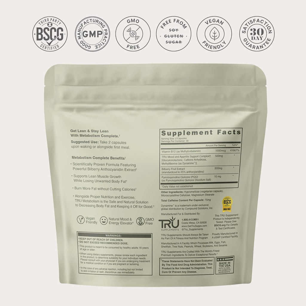 TRU Supplements fat burners for appetite control