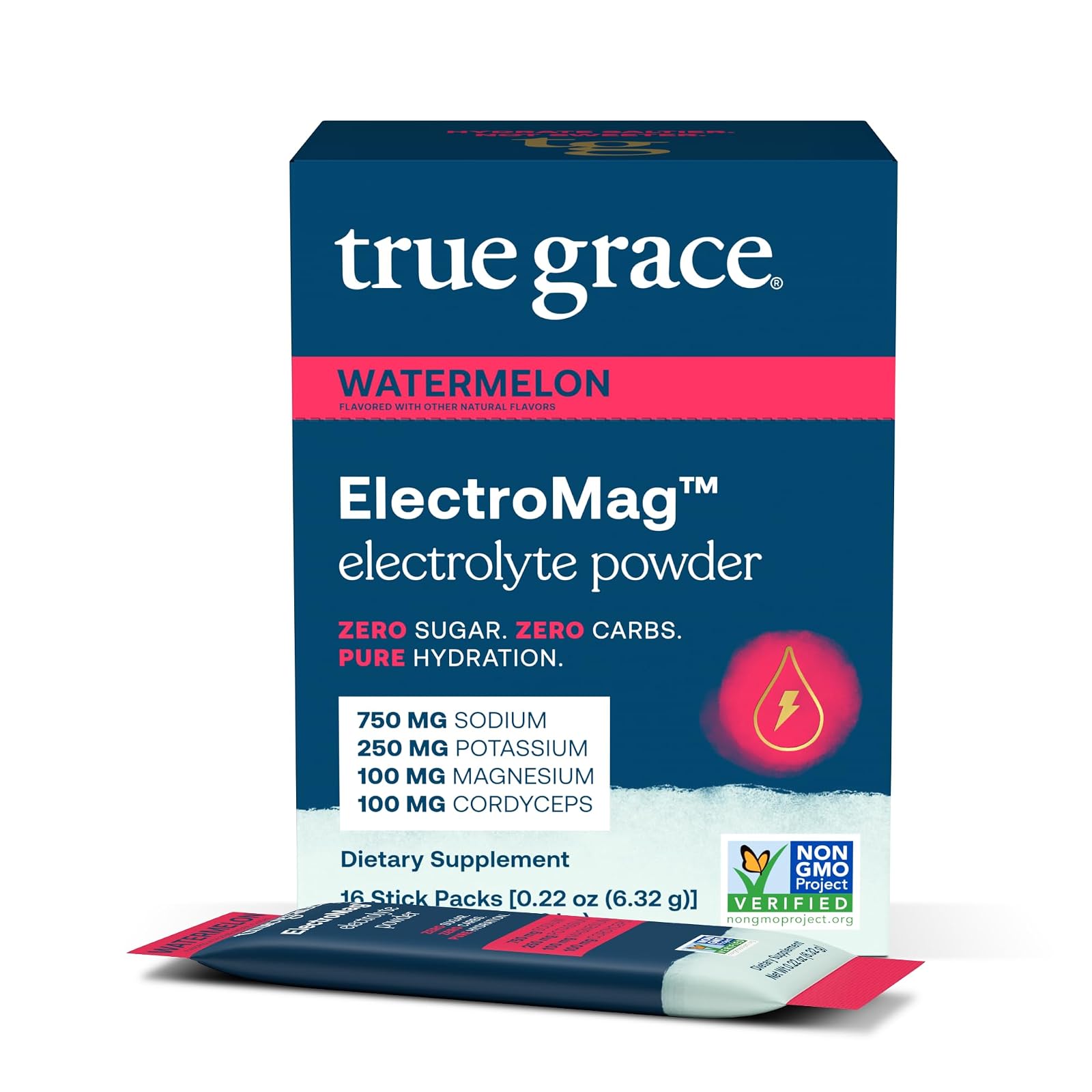 True Grace electrolyte powder stick packs