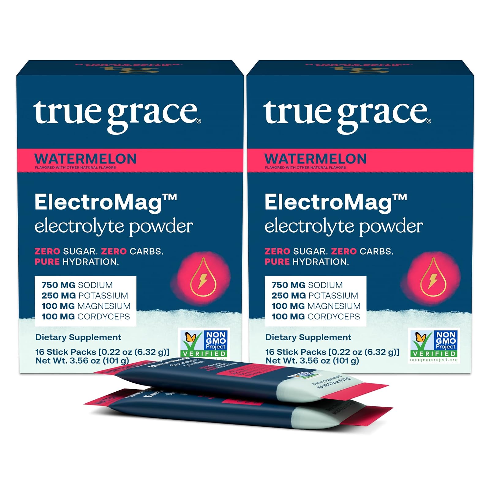 True Grace ElectroMag watermelon electrolyte powder