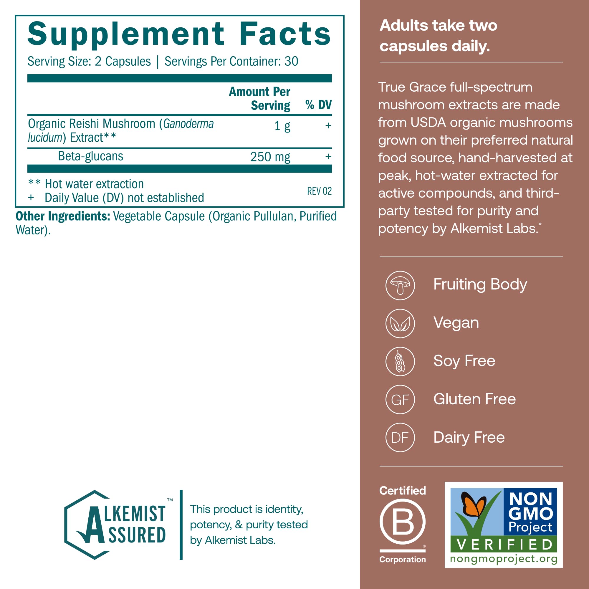 True Grace mushroom health supplement
