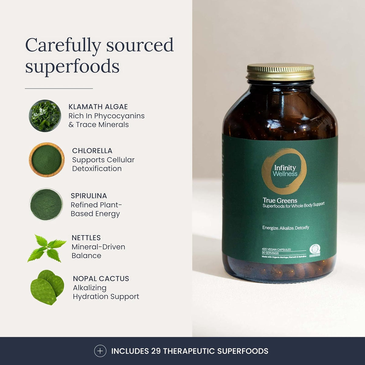 True Greens powder for healthy digestion