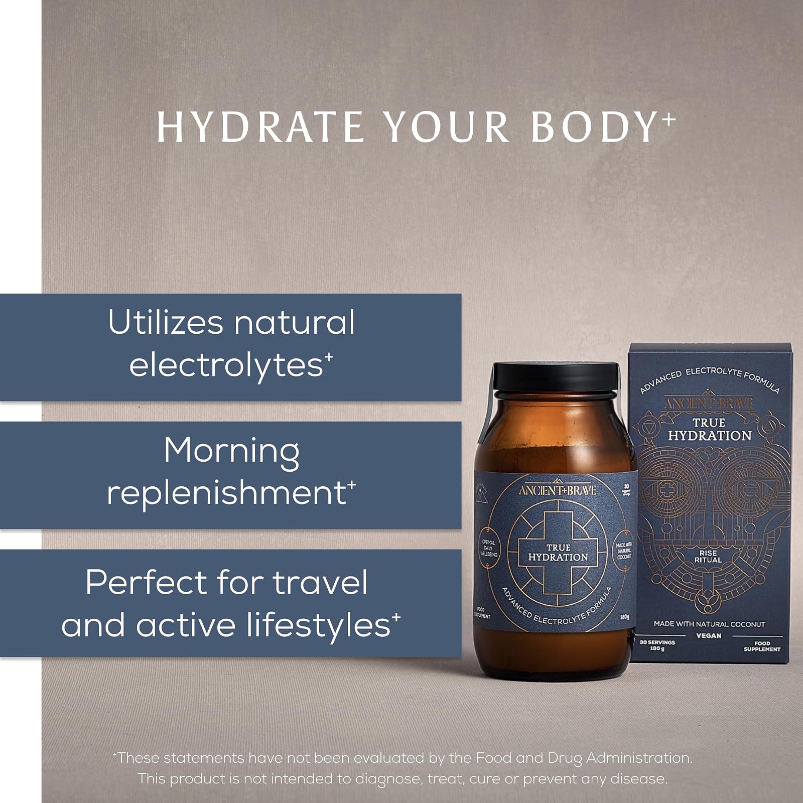True Hydration Powder with essential minerals