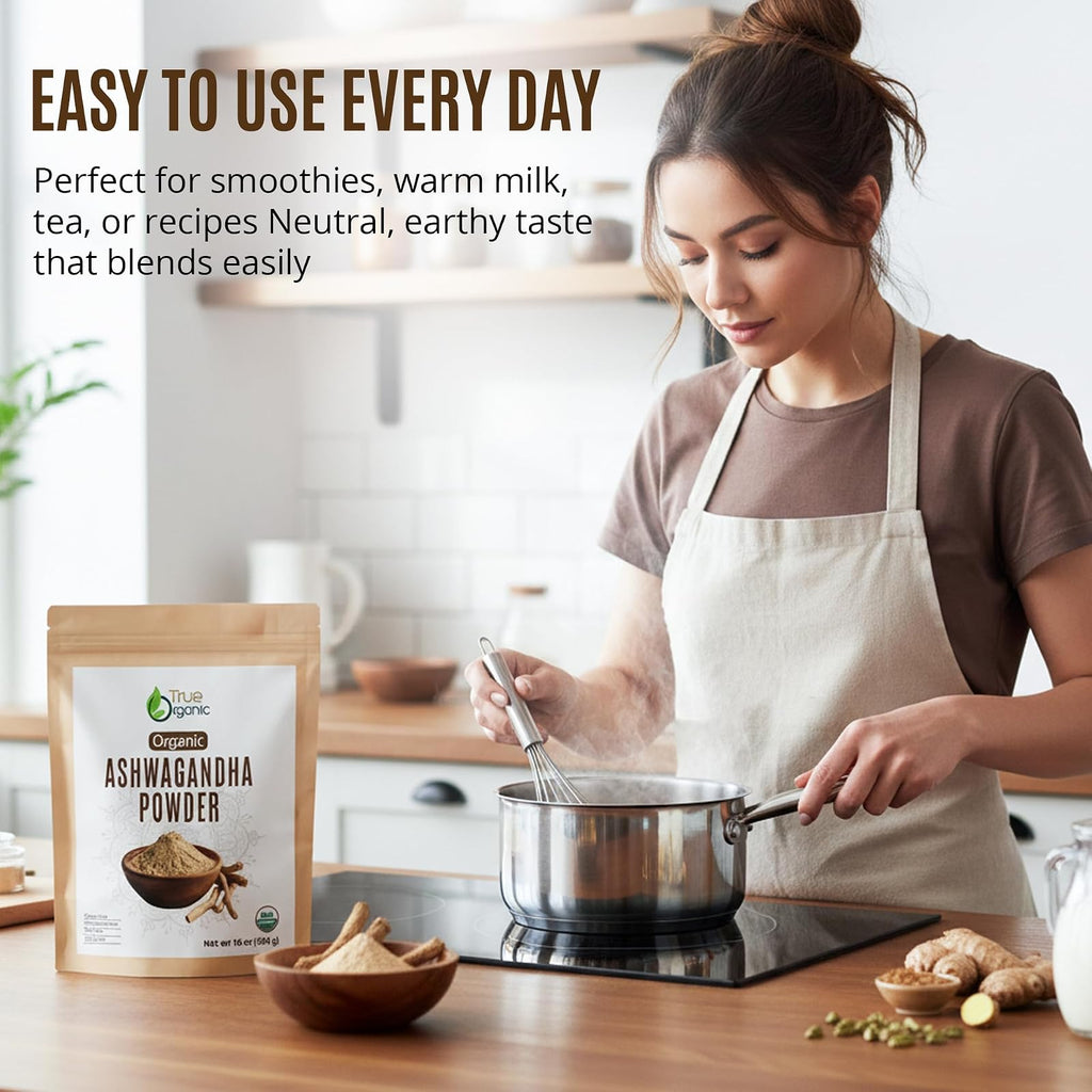True Organic Ashwagandha for better sleep