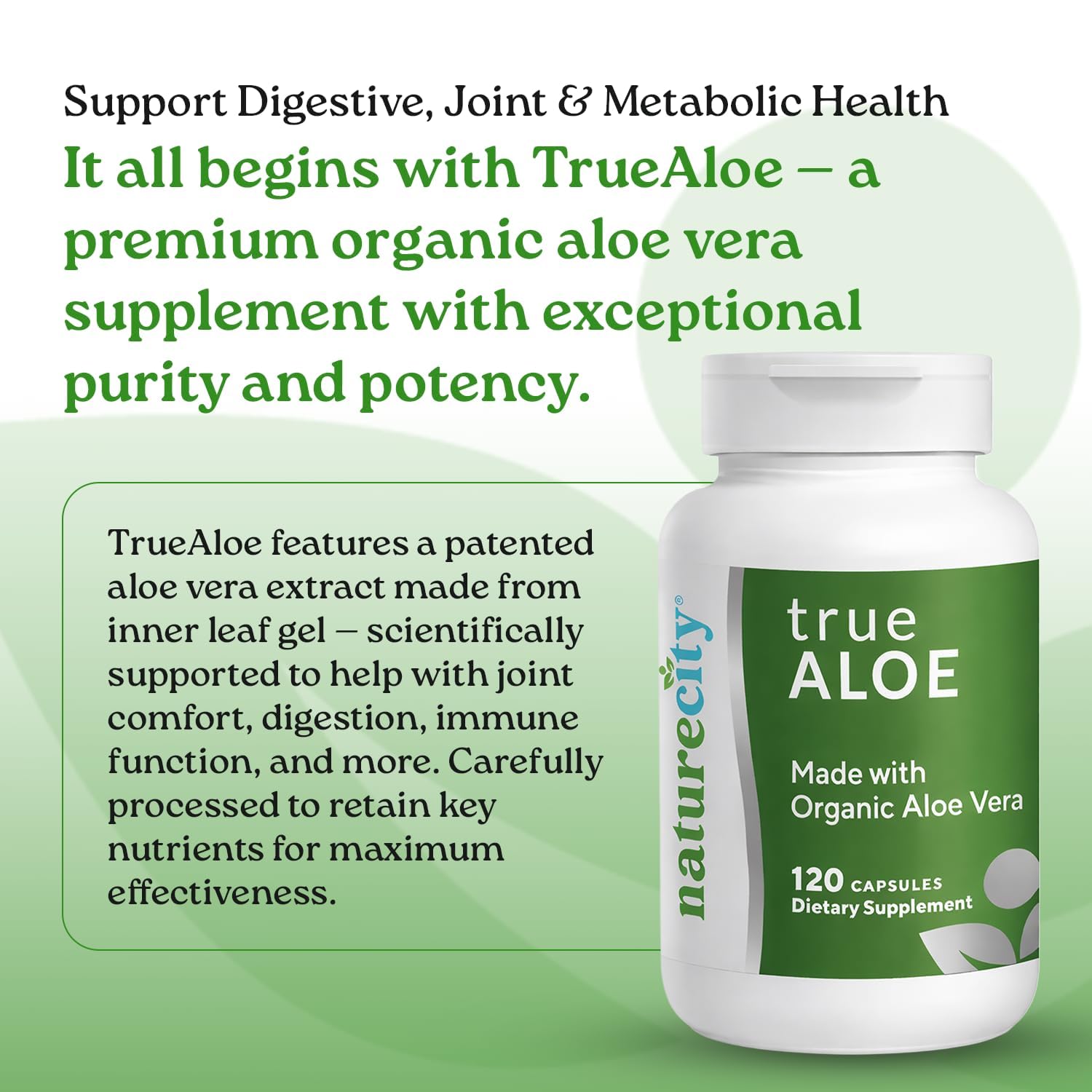TrueAloe aloe vera for joint health