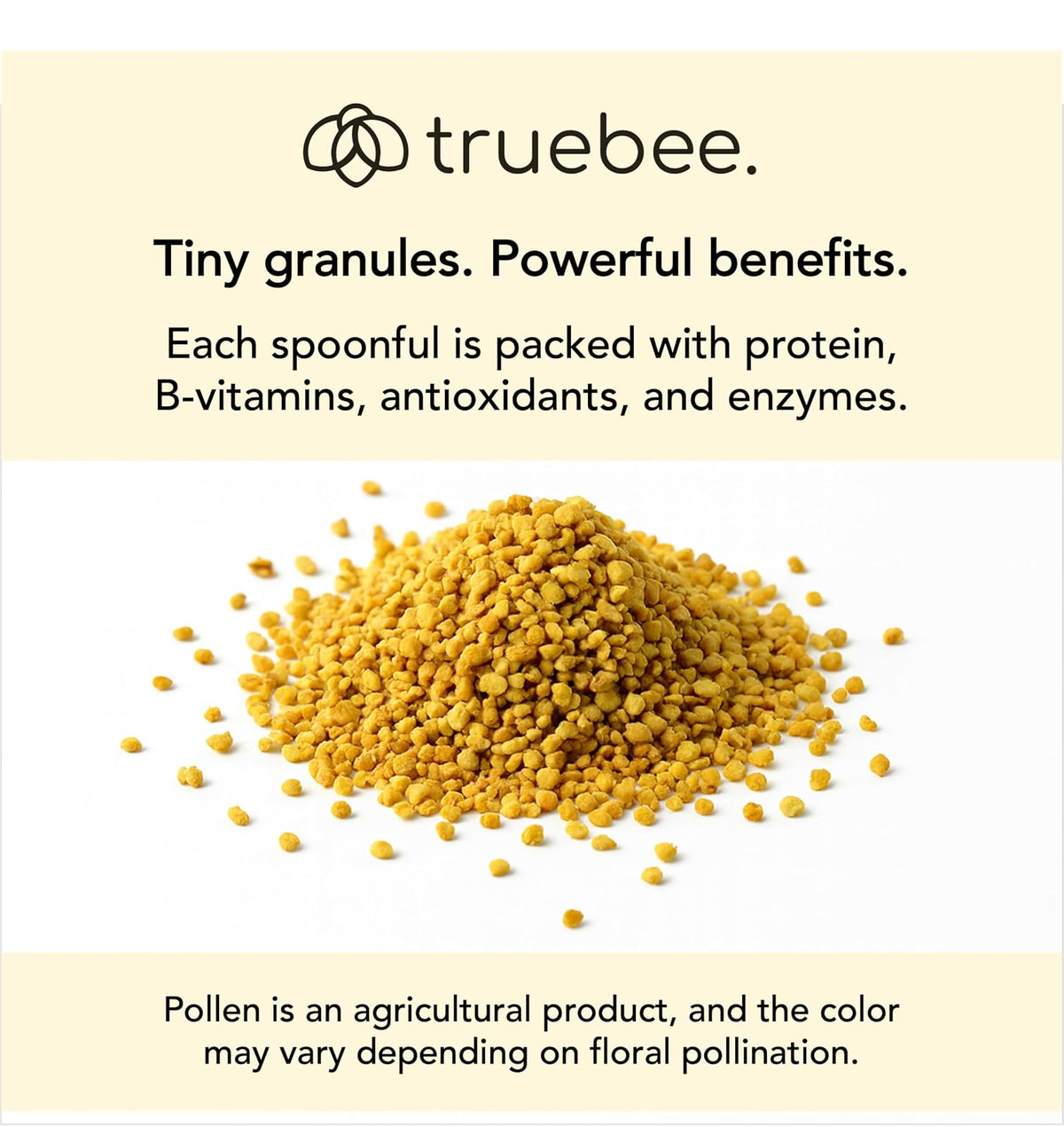 truebee bee pollen granules for baking