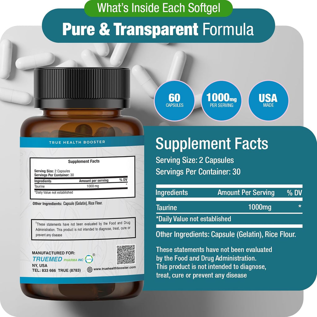 TRUEMED taurine for muscle recovery