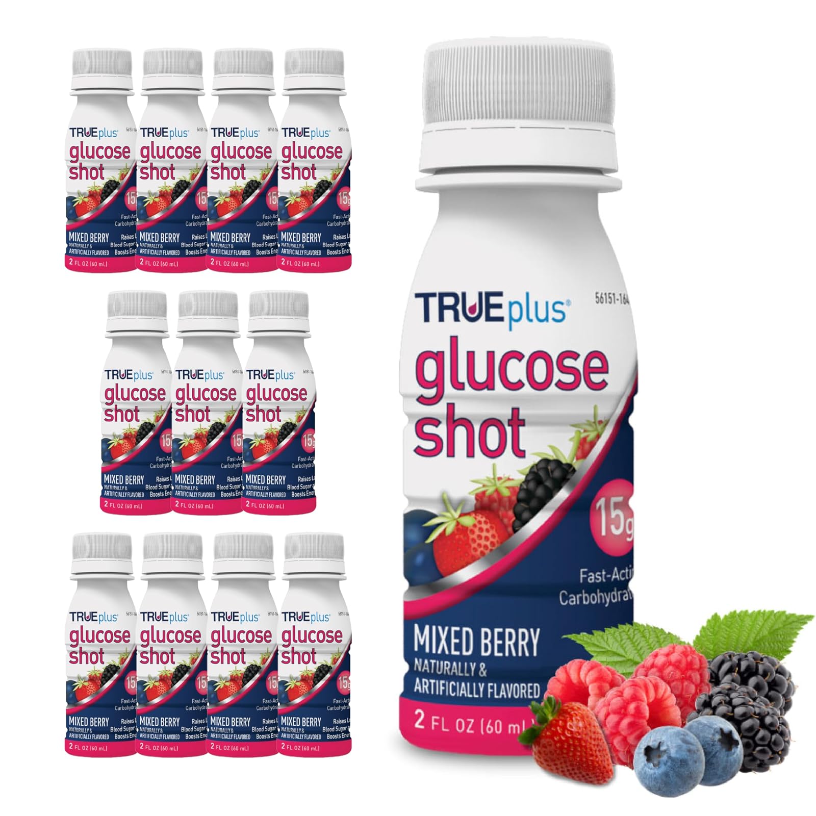 TRUEplus glucose shot mixed berry