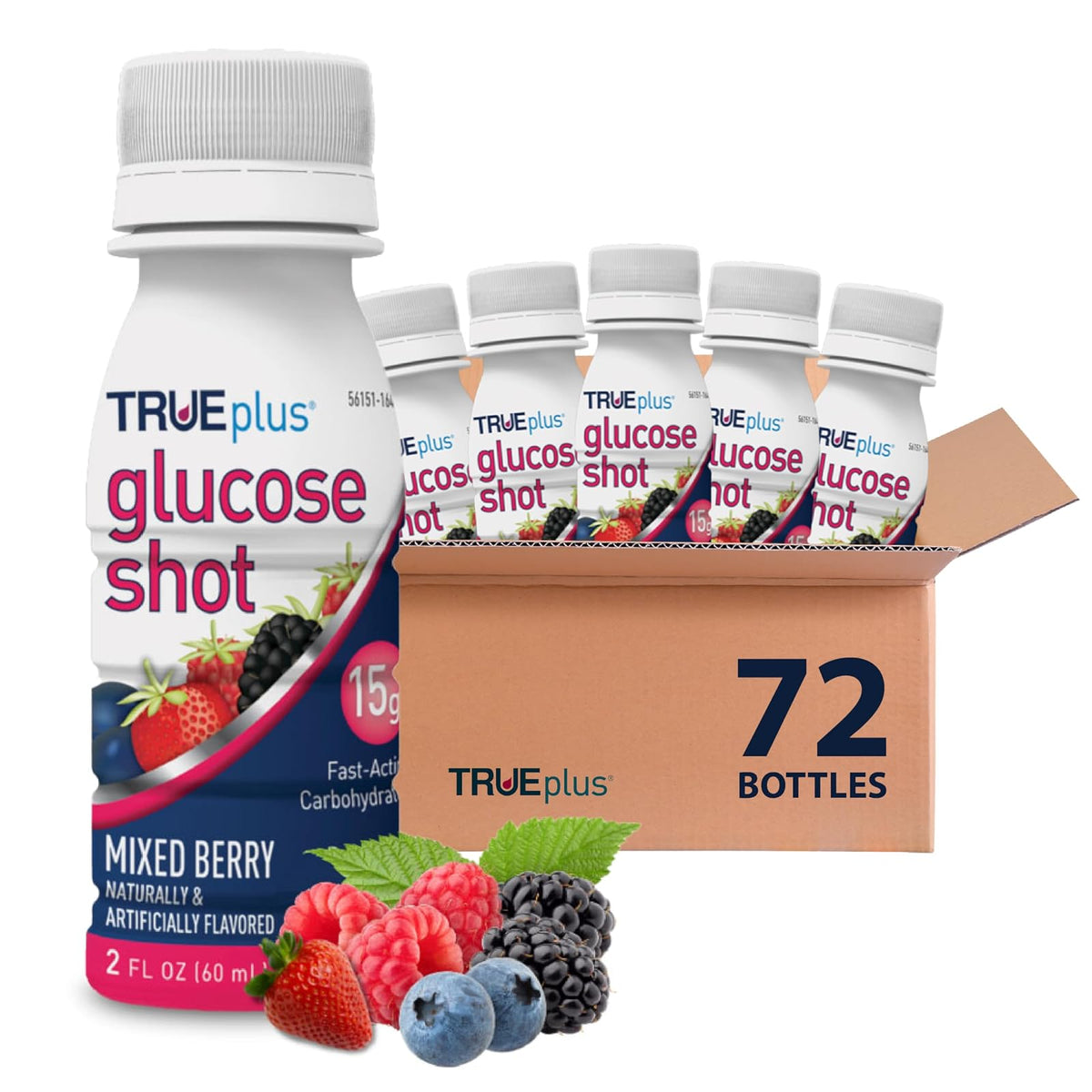 TRUEplus glucose shot mixed berry